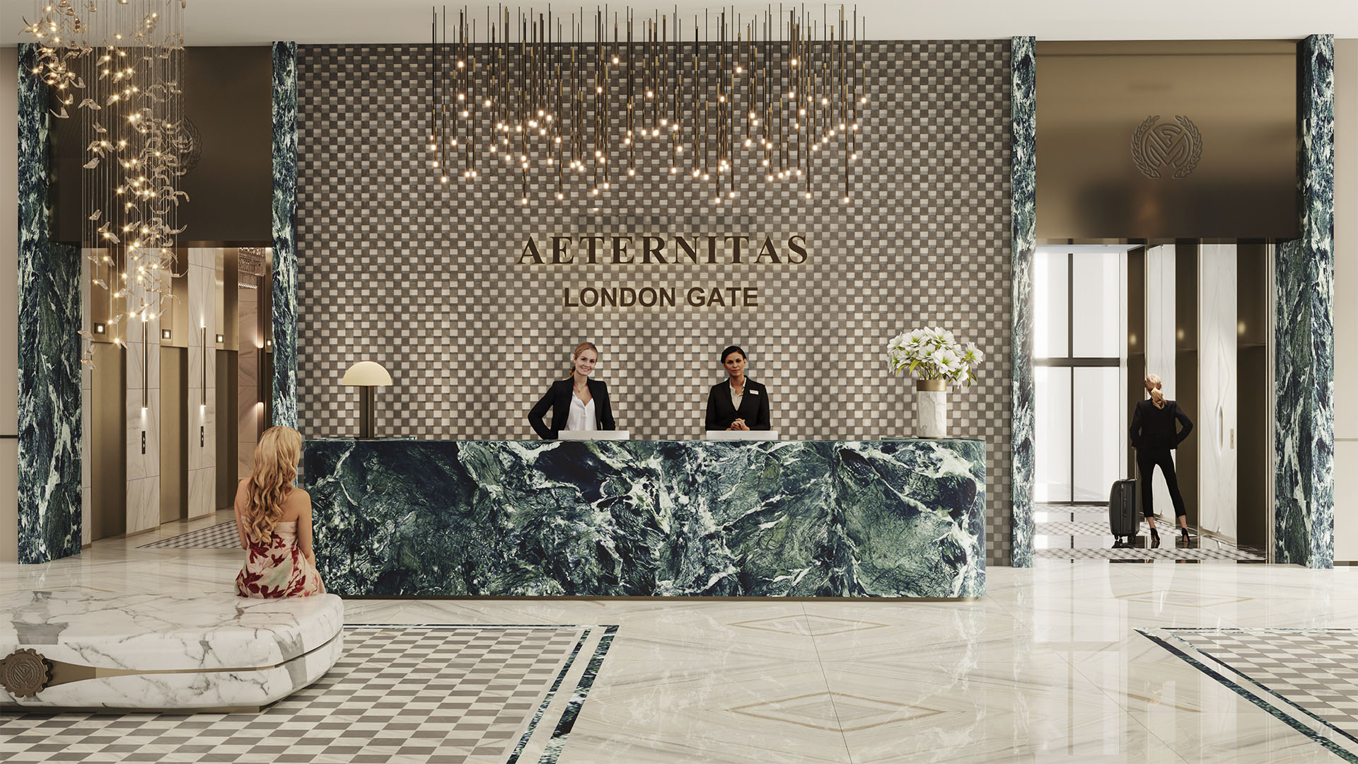 Aeternitas is an exclusive residential complex rising 450 meters above the Dubai Marina.